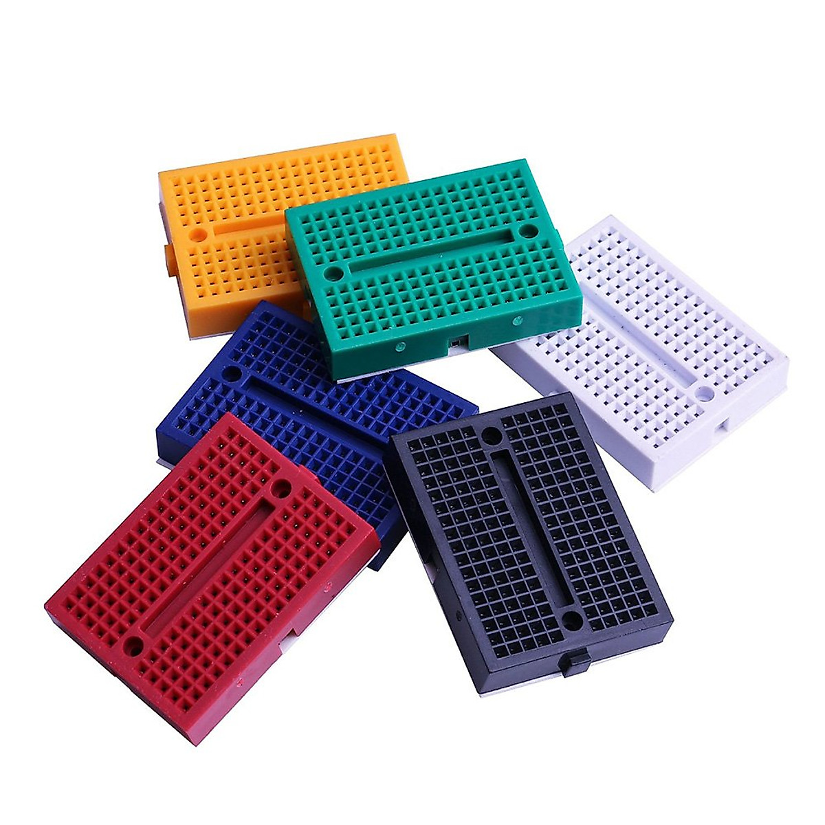 ELEGOO 6PCS 170 tie-Points Mini Breadboard kit for Arduino Proto Shield Distribution Connecting Blocks