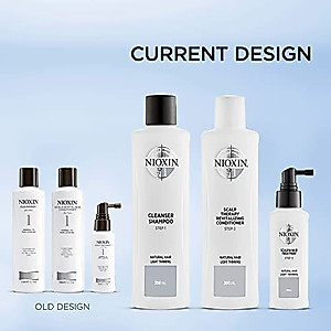 Nioxin System Kit 1, Natural Hair with Light Thinning, Full Size (3 Month Supply)