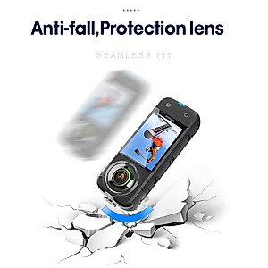 GAEKOL Lens Guard for Insta360 X3, Quick-Detach Transparent Water-Proof Shockproof Lens Caps for Insta360 X3