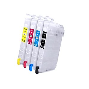 802XL 802 T812 812 Refillable Ink Cartridges No Chip T802 T8021 Replacement Sublimation Ink Cartridges Without Chip & Ink for WF-7820 WF-7830 WF-7840 WF-7310 WF-7835 WF-7845 EC-C7000 Printers