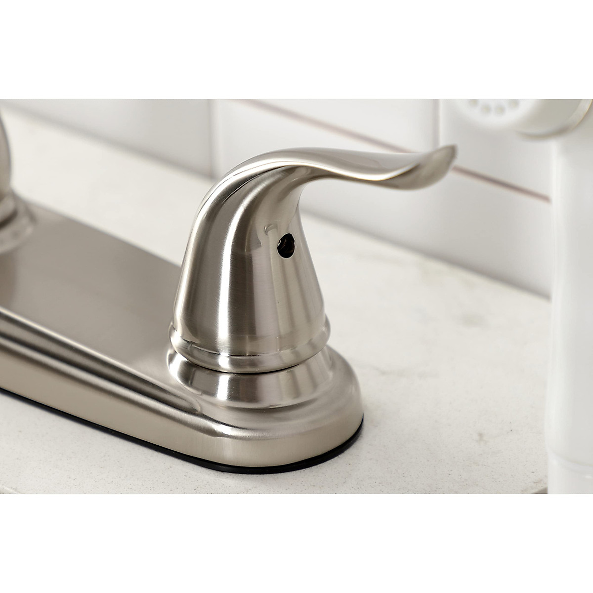 Kingston Brass KB798YL Yosemite 8" Centerset Kitchen Faucet, Brushed Nickel