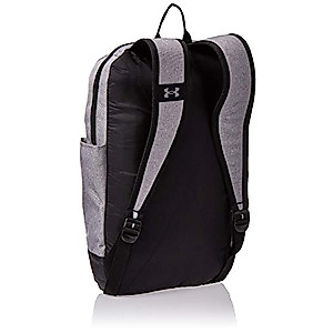 Under Armour Unisex's Patterson Sports Backpack Water Repellent Gym Rucksack with Adjustable Straps, Bag with Storage Slot for Laptops and Tablets, Steel Medium Heather/Black/White (035), One Size