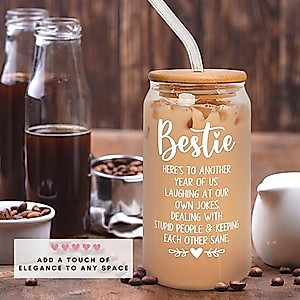 Friendship Gifts for Women Friends - Gifts for Friends Female, Gifts for Best Friends Women, Bestie Gifts for Women, Friend Gifts, BFF Gifts - Best Friend Birthday Gifts - Friendship Gifts - Can Glass