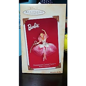 Hallmark 2004 Keepsake Ornament Peppermint Candy Cane Barbie