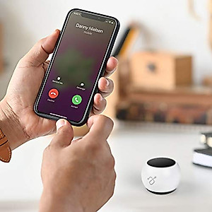 Aluratek BUMP Bluetooth Portable Wireless Indoor & Outdoor Mini Speaker with Built-in Mic (APS02F) White