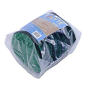 POLYTE Microfiber Buffing and Cleaning Pad (6 Pack, 5 in Round, Green)