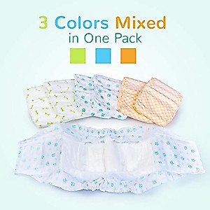 Pet Soft Disposable Male Dog Wraps - Dog Diapers for Male Dogs, Puppy Diapers 48pcs XSmall