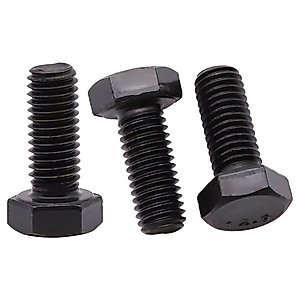 M8 x 20 mm (20 pcs) Hex Bolts Hex Screws, Black Oxide Finish Hexagon Head Bolts, 12.9 Grade Alloy Steel, Full Thread, Machine Thread