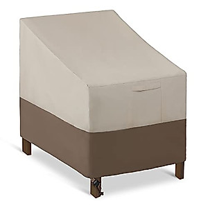 HERA'S PALACE Outdoor Patio Chair Covers, 600D Heavy Duty Outdoor Chair Covers with Handle, Waterproof, Windproof & Anti-UV , Large Patio Chair Cover, 38x31x31 inches