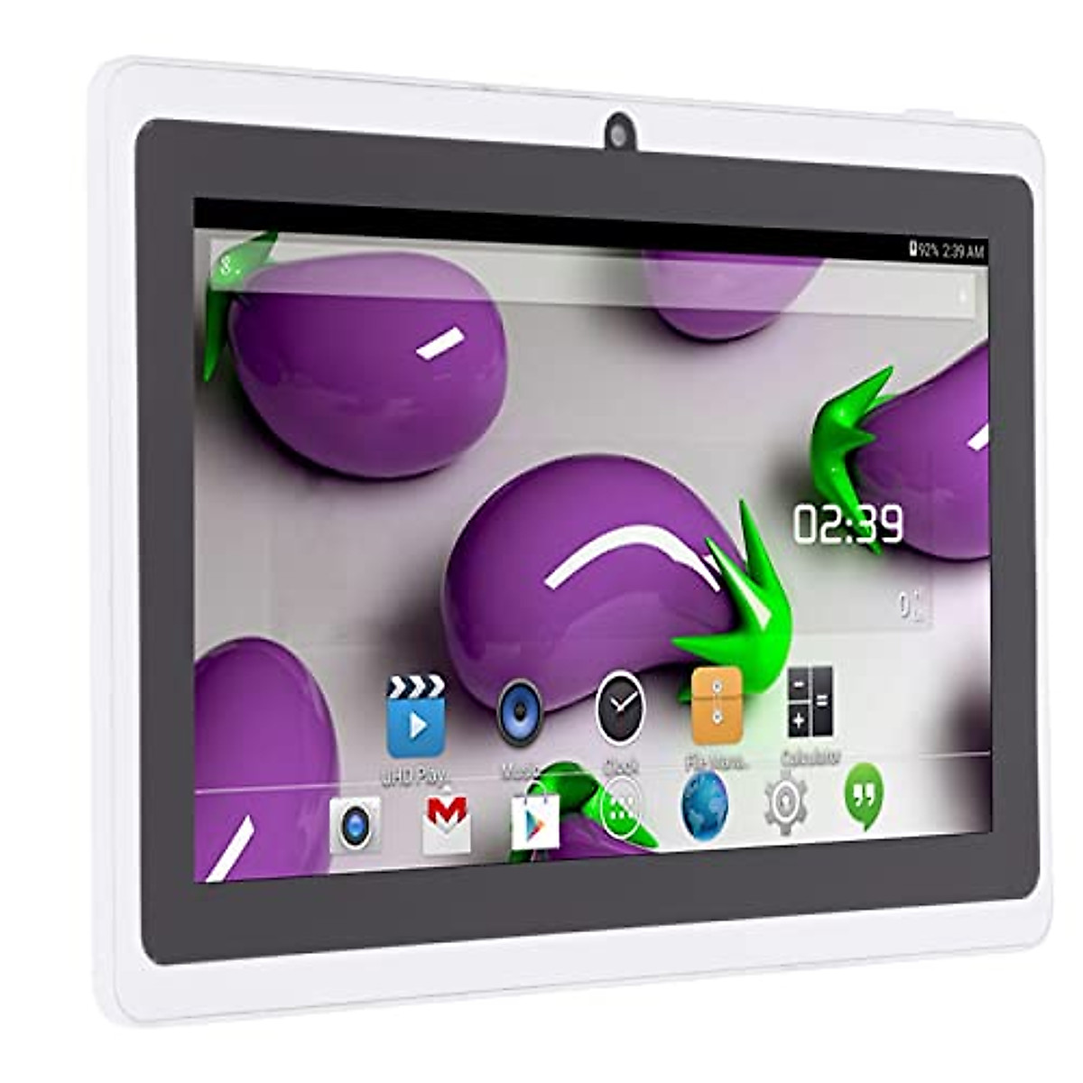 Tablet, 7inch 8GB ROM Quad Core CPU Tablet for Kids, Puzzle Early Education Tablet Kids Tablet, Support WiFi, Dual Camera, Gifts for Children (White)