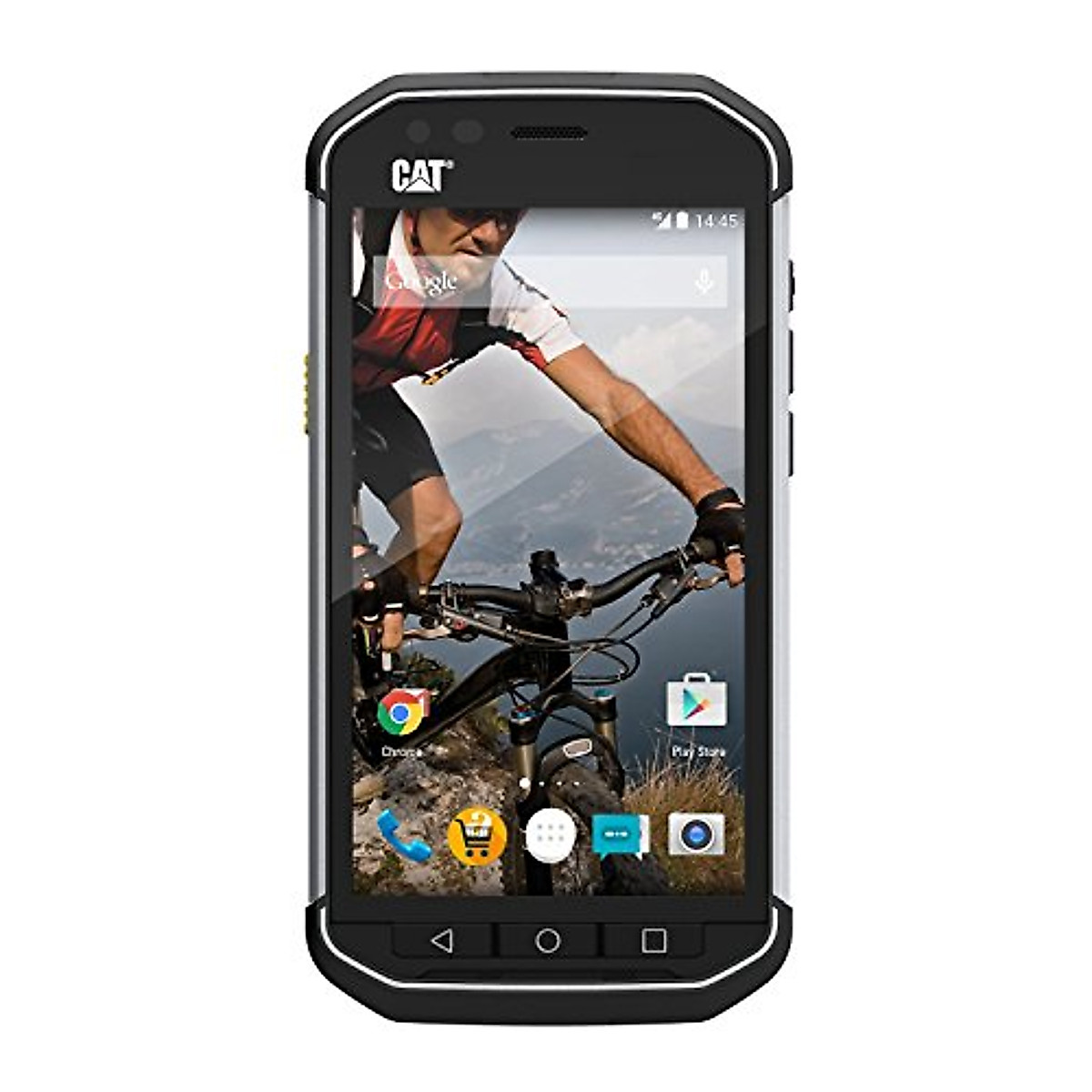CAT S40 16GB Unlocked GSM 4G LTE Refined/Rugged + IP68 Certified Quad-Core Smartphone w/ 8MP Camera - Black