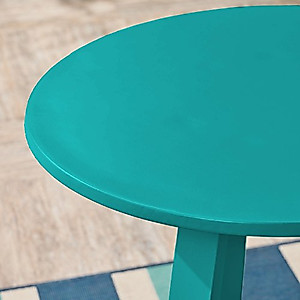 Christopher Knight Home Kate Outdoor Iron Bistro Set, Matte Teal