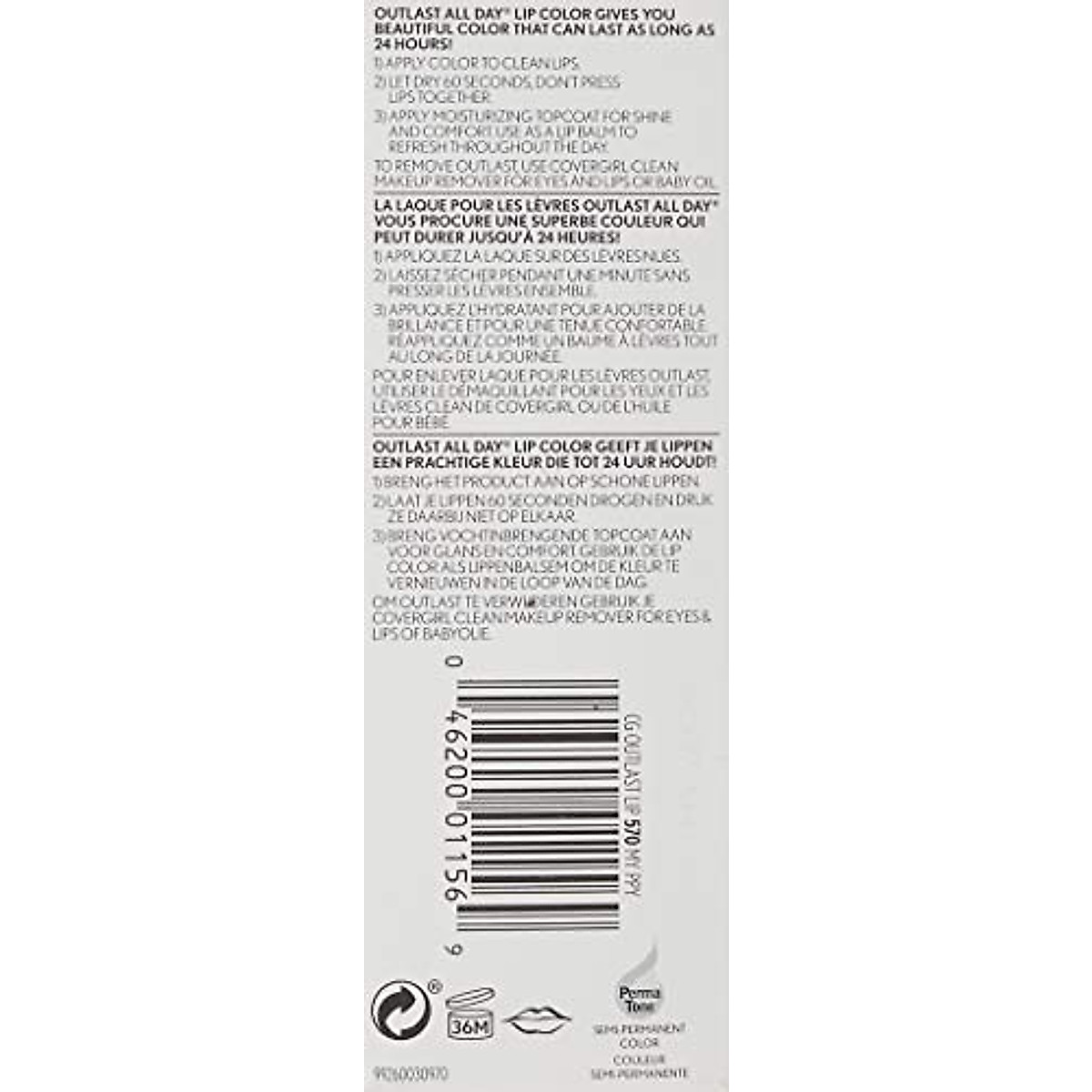 COVERGIRL Outlast All-Day Lip Color With Topcoat, My Papaya