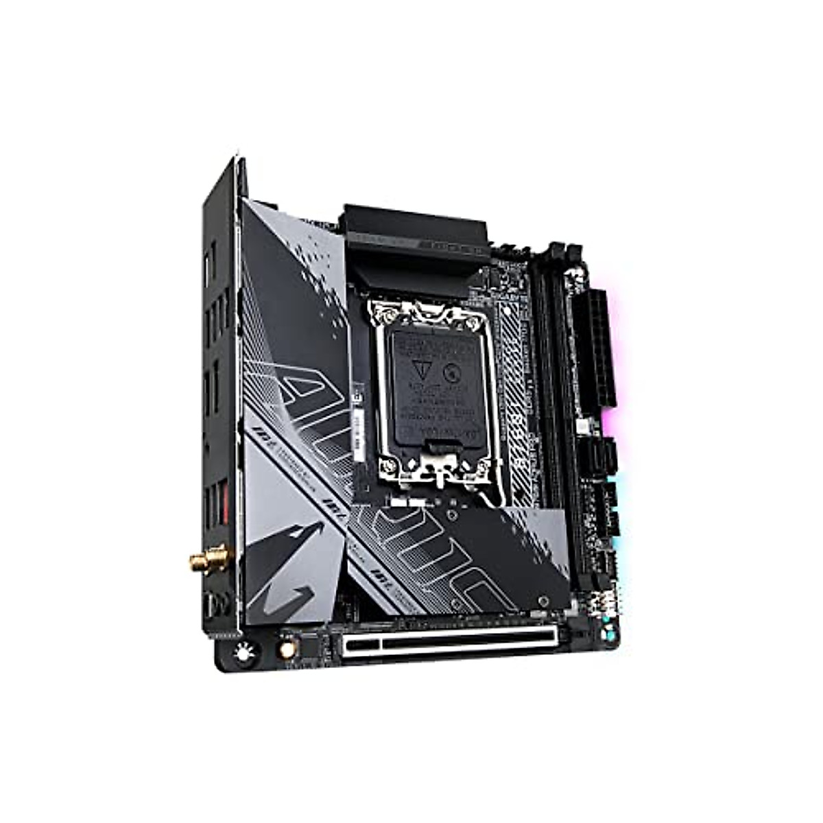 GIGABYTE B760I AORUS PRO (LGA 1700/ Intel/ B760/ Mini-ITX/ DDR5/ Dual M.2/ PCIe 4.0/ USB 3.2 Gen2X2 Type-C/WiFi 6E/ Intel 2.5GbE LAN/Q-Flash Plus/Motherboard)