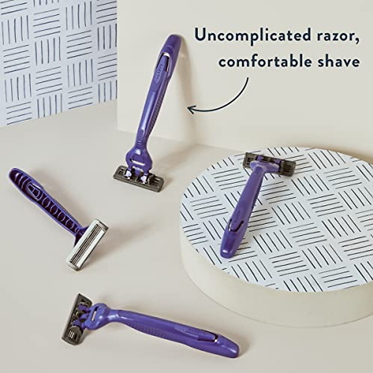 Harry's Men's Disposable Razors, 3-Blade Razors with Lubricating Strip and Pivoting Head, 10 count