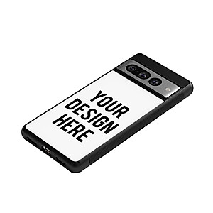 Upload Your Image | Make Your Own Black Rubber Phone Case Compatible With Google Pixel 8, 8 Pro, 8a, 7a, 7, Pixel 7 Pro, Pixel 6a, 6 Pro, 6, 5, 4a 5G, 4a 4G, 4, 4 XL, 3a, 3a XL, 3, 3 XL, 2 XL