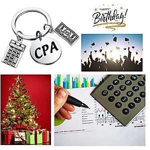 Gzrlyf CPA Keychain CPA Gifts Certified Public Accountant Gifts Coworker Employee Appreciation Gifts (Keychain)