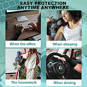 Wrist Brace for Carpal Tunnel, Wrist Support Brace with Splints, Hand Wrist Support Brace for Women & Men, for Pain Relief for Arthritis, Tendonitis, Sprains, Wrist Pain, Sports (Black Right Hand, M)