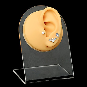 Jewseen 16g Cartilage Earring 3pcs Conch Earring 316L Stainless Steel Helix Earring Bat Tragus Earrings Ghost Piercing Jewelry for Halloween Day