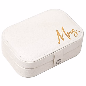 Bridal Shower Gift Travelling Jewelry Box Mrs. Bride to Be for Future Mrs Bachelorette Engagement Present
