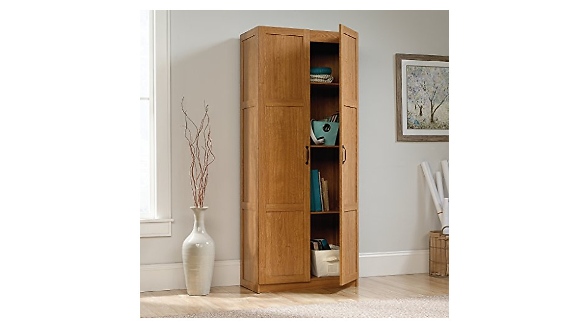 Sauder Storage Cabinet Highland Oak - Stylish Storage Solution
