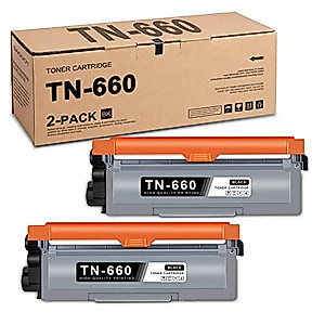 TN660 High Yield Black Toner Cartridge | Compatible TN630 TN660 Replacement for Brother TN660 Toner Cartridge MFC-L2680W MFC-L2685DW HL-L2300D HL-L2315DW DCP-L2520DW DCP-L2540DW Series | TN6602PK