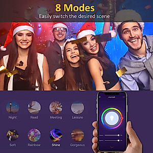 KHSUIN WiFi Smart Light Bulbs,16W 150W Equivalent 1600Lumen Ultra Bright E26 A19 Smart Bulb Work with Alexa,Google No Hub Required,Dimmable Led Full Color Changing Alexa Light Bulb,2 Pack