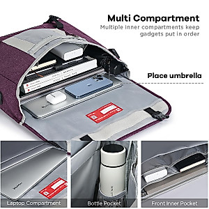 OIWAS Messenger Bag for Women, 14 Inch Laptop Crossbody Bags Men Casual Satchel Shoulder Bag College Travel Office Briefcase