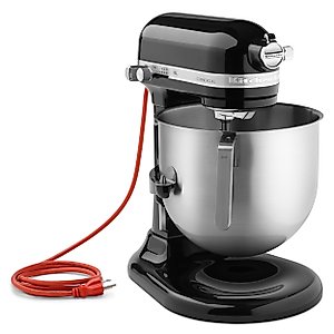 KitchenAid KSM8990OB 8-Quart Commercial Countertop Mixer, 10-Speed, Gear-Driven, Onyx Black