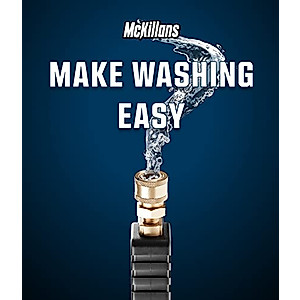 McKillans Short Pressure Washer Gun with Swivel - High Pressure Water Handle with 3/8" Male Plug and 1/4” Quick Connector Coupler - Power Washer Gun Compatible with Foam Cannon - Car Wash Foam Gun