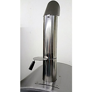 44" Wood Fired Stainless Steel Artisan Pizza Oven or Grill with Waterproof Cover, Outdoor or Indoor