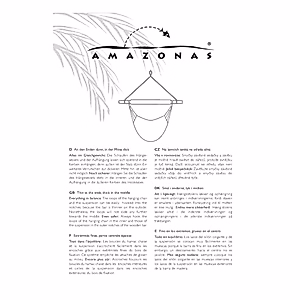 Amazonas Brasil Hammock Swing Chair | Indoor & Outdoor Hammock with Spreader Bar for Patio, Porch, Bedroom or Backyard | Luxury Swing Hammock Chair | Handwoven in Brasil | Max 330 lbs, Mocca