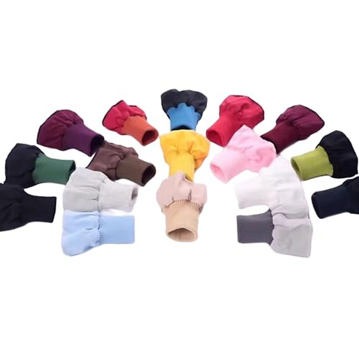 1 Pair Tubular Knit Stretchy Rib Cuffing Material Replacement for Padded Jacket Coat Sleeve Cuffs Sewing DIY