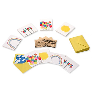 Papyrus Blank Cards with Envelopes, Little Box of Happy (20-Count)