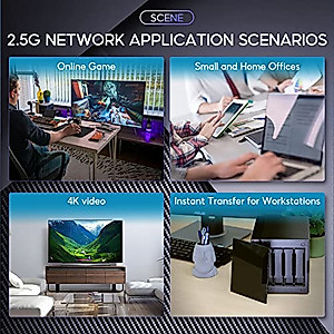 SODOLA 8 Port 2.5G Ethernet Switch with 10G SFP,60Gbps Switching Capacity,Plug & Play/Wall Mountable/Fanless Metal Multi-Gig Unmanaged Network Switch