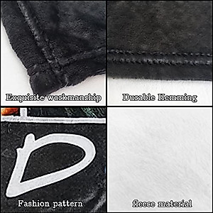 Horror Movie Blankets for Adults，Halloween Fleece Horror Throw Blanket for Couch,Bed and Sofa.Soft Cozy Fuzzy Blankets,Lightweight Flannel Blanket (60"× 40")