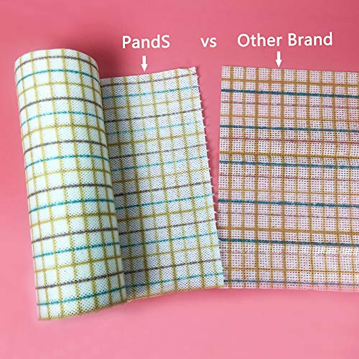 PandS Reusable Paper Towels - Plaid 40 Count - 1 Roll 10″×10″ Cleaning Wipes - Shop Towels - Strong Absorbent Quick Dry - Cleaning Supplies - Household Items
