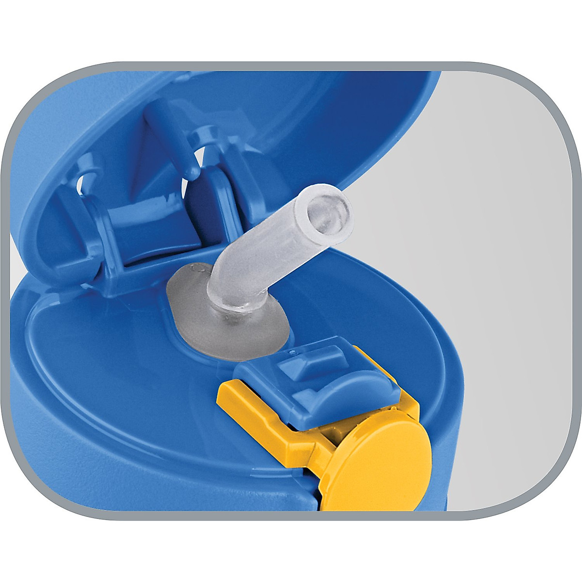 Thermos Foogo Vacuum Insulated Straw 10 oz Bottle, Blue (BS535BL003)