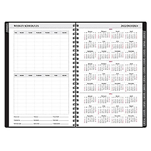 Office Depot® Brand 14-Month Daily Academic Planner, 5" x 8", 30% Recycled, Black, July 2022 To August 2023