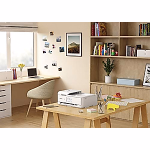 Canon TS9521C All-In-One Wireless Crafting Photo Printer, 12X12 Printing, White, Amazon Dash Replenishment Ready