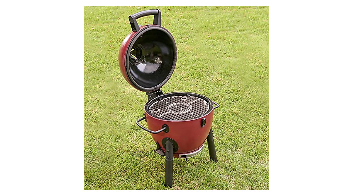 Char-Griller E06614 AKORN Jr. Portable Kamado Charcoal Grill, Red — 🛍️ ...