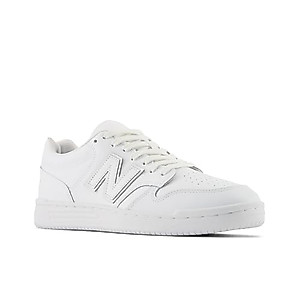 New Balance Unisex-Adult BB480 V1 Sneaker, White/White/White, 10