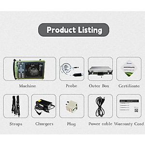 DAWEIanimed S0 Vet Ultrasound Machine for Pregnancy Veterinary Ultrasound Scanner with 3.5Mhz Convex Probe for Dog,Cat,Goat,Pig…