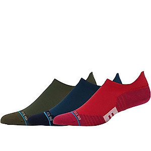 Stance Get Set Tab Ultralight 3-Pack Red MD (Women's Shoe 8-10.5)