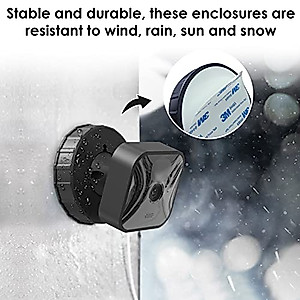 ZHANDEYUA Adhesive Wall Mount for Blink Camera No Drilling and screwing Required for Blink Outdoor/Blink Mini/Blink Indoor Camera and Most Round Mount Cameras Quick Paste Installation,Black-3 Pack