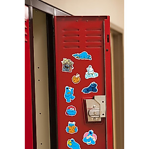 Sesame Street Cookie Monster 50ct Vinyl Large Deluxe Stickers Variety Pack - Laptop, Water Bottle, Scrapbooking, Tablet, Skateboard, Indoor/Outdoor