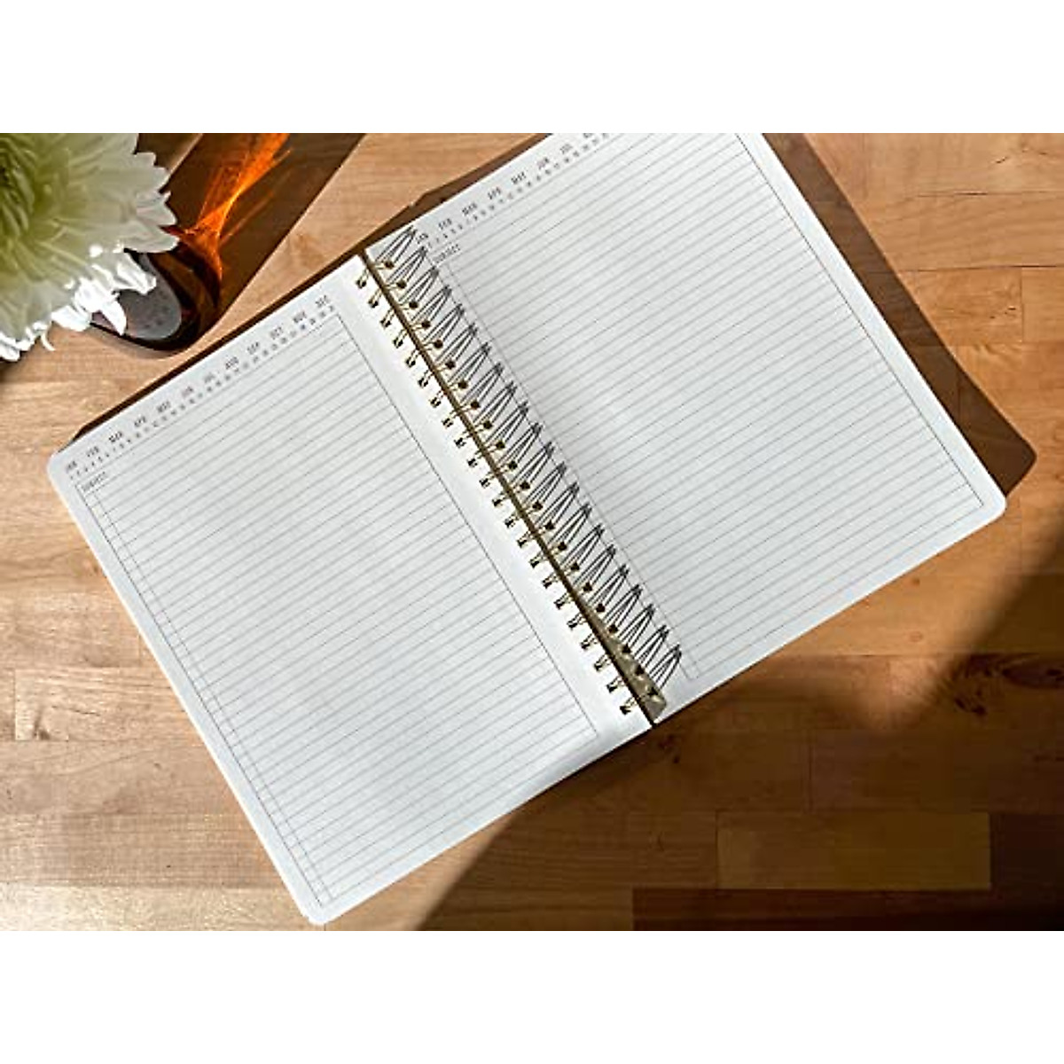 DesignWorks Ink TEXTURED PAPER COVER TWIN WIRE A4 CREST NOTEBOOK - LILAC