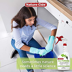 Nature-Cide All Purpose Insecticide. All Natural Roach Killer, Spider, Mosquito and Ant Spray to Keep Your Home Safe. Kills on Contact. No Strong Odor. 32 oz