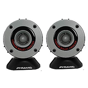 Pyramid TW28 3.75" 600W Super Car Audio Horn Bullet Aluminum Tweeters
