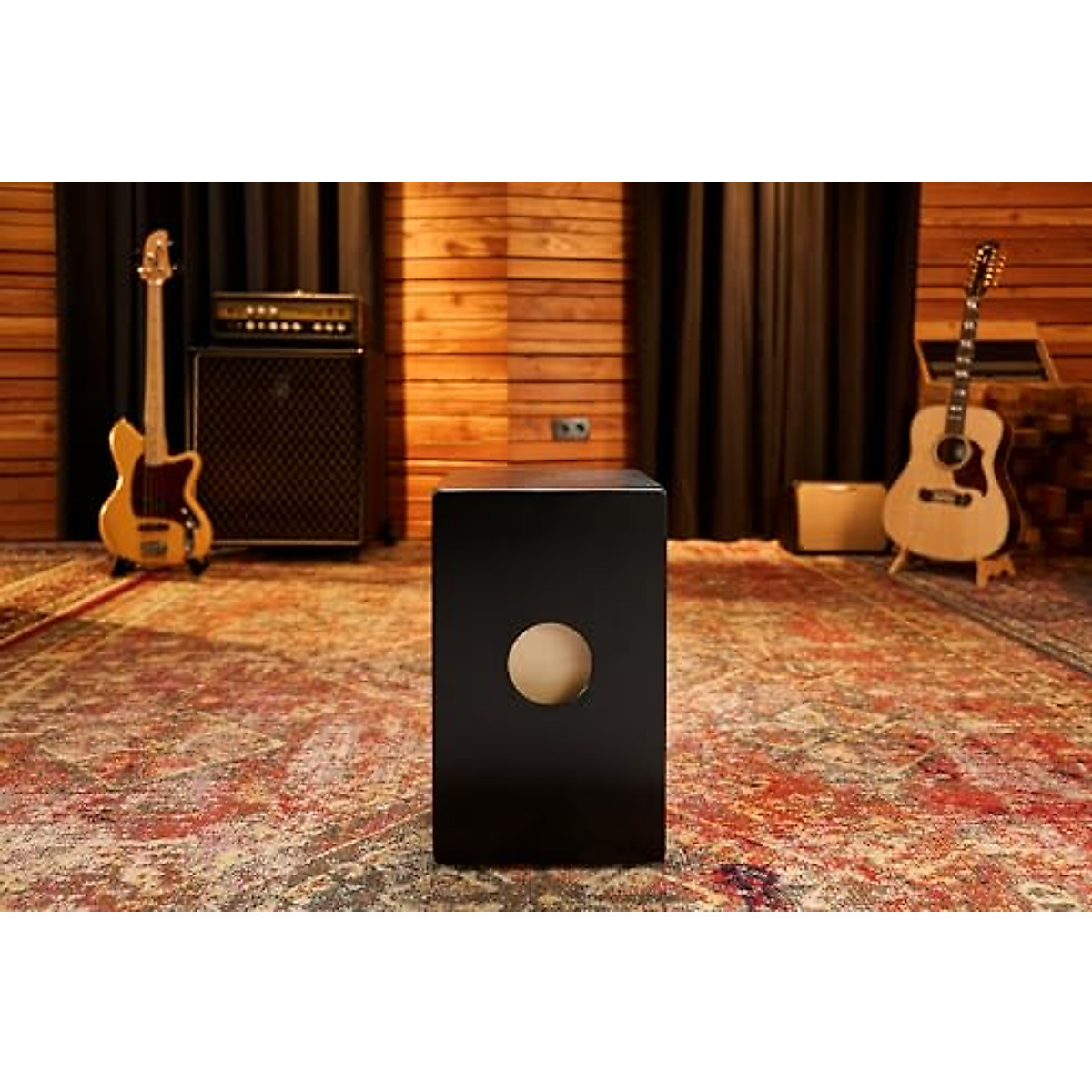 Meinl Pickup Cajon Box Drum with Internal Snares - MADE IN EUROPE - Baltic Birch Wood, Snarecraft Series, 2-YEAR WARRANTY (PSC100B)